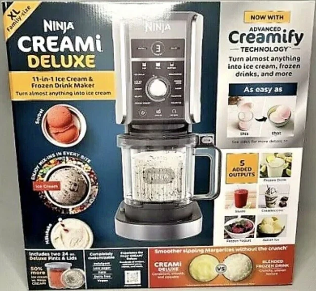 NINJA CREAMI DELUXE 11-in-1 Ice Cream / Treat Maker [NC501] - SHIPS ...