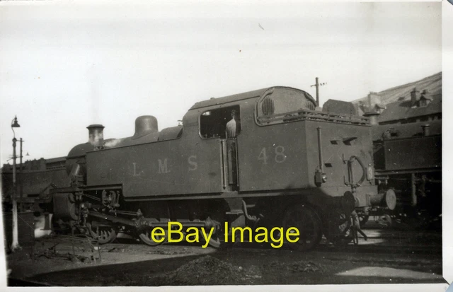 PHOTO 6X4 RAILWAY 2-6-4 Tank ex LMS No 48 Tebay Shed c1948 £5.00 ...