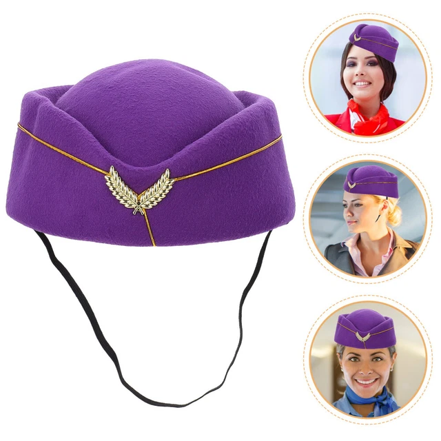 STEWARDESS BERET CABIN Crew Hat Stewardess Hat Child Women's £7.60 ...