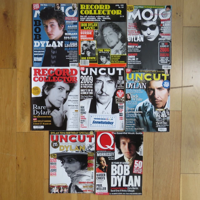 JOB LOT BUNDLE of 8 BOB DYLAN Related Magazines inc Record Collector, Q, & Mojo £5.99 - PicClick UK