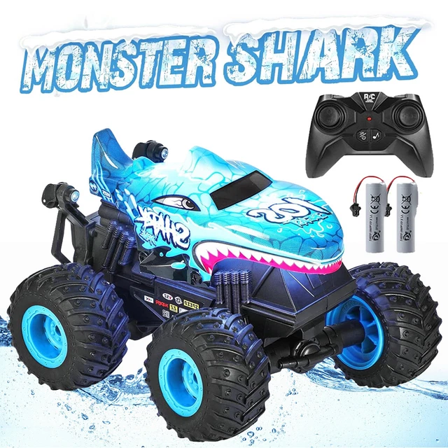 NEW RC STUNT Car Remote Control Cars Shark Monster Truck Toy Off-Road ...