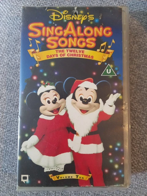 DISNEY'S SING ALONG Songs The Twelve Days Of Christmas Vhs Vol 10 £2.75 ...