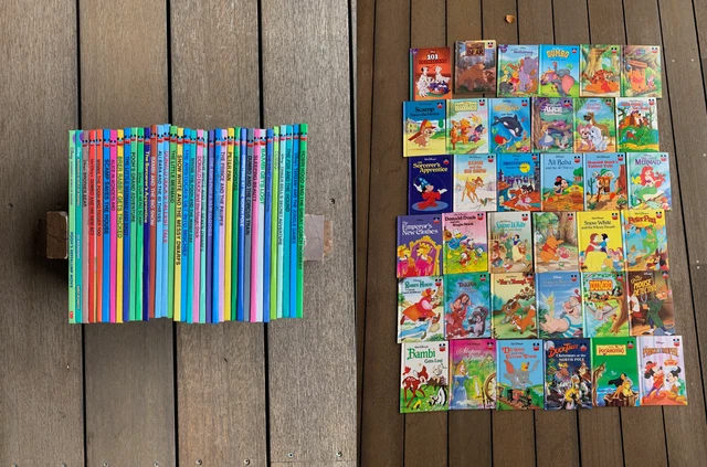 36 VINTAGE WALT Disney Wonderful World Of Reading 1970s 1980s 1990s 00s ...