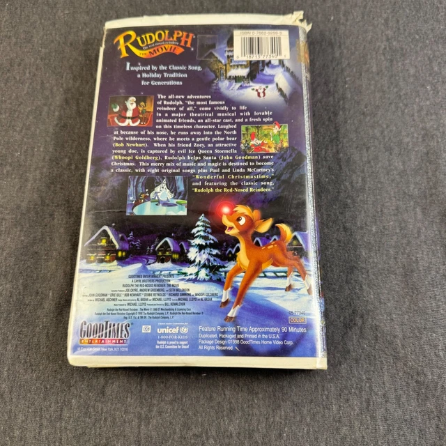 RUDOLPH THE RED Nosed Reindeer The Movie VHS Goodtimes 1998 Animated ...