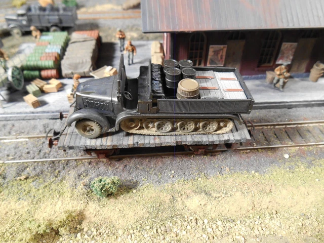 HO ROCO MINITANK 7th Panzer Army Half Track Car A1570 Custom Hand ...
