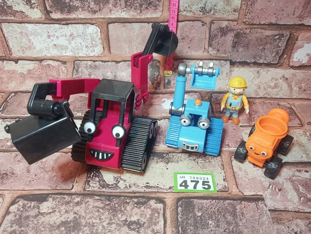 BOB THE BUILDER Benny, Scratch & Dizzy Vehicle Lg475 With Bob Figure ...