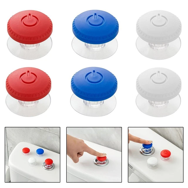 PRACTICAL TOILETING SOLUTION 6 PCS Round Push Buttons Easy to Use and ...