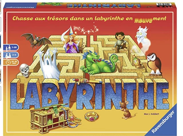 RAVENSBURGER 26448 LABYRINTH-THE Moving Maze Family Board Game for Kids ...