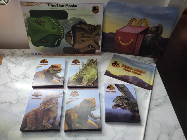 MCDONALDS HAPPY MEAL Jurassic World Chaos Theory Dinosaur Model Bundle ...