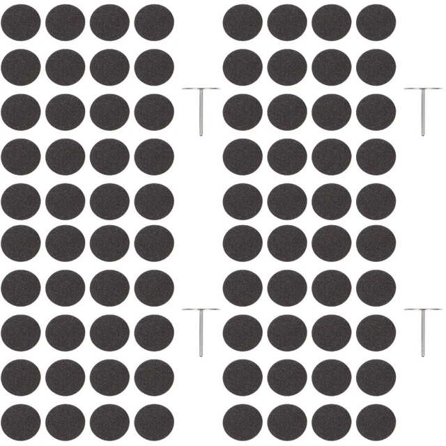 4 SETS MANICURE Sandpaper Disc Dead Skin Polishing Slices with Metal ...