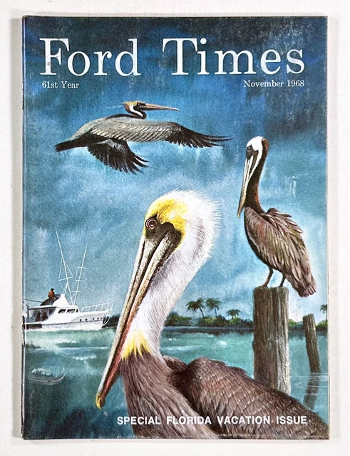 1968 NOV FORD TIMES Special Florida Vacation Issue FISHING Cape ...