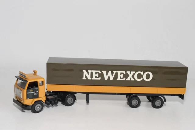 CAMION B19 1:50 Tekno Volvo F88 F89 Avec Remorque Newexco Comme Neuf ...