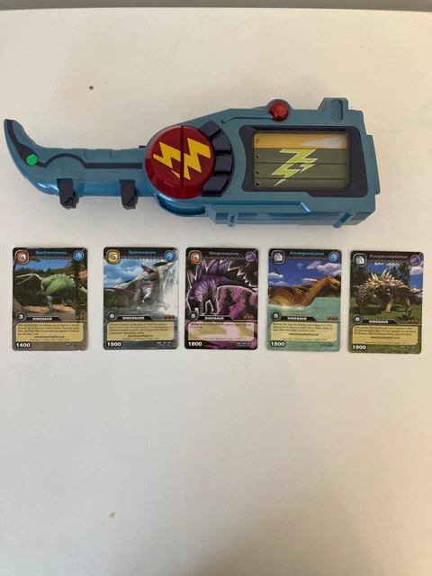 HTF SEGA PLAYMATES Dinosaur King Deluxe Dino Slasher Card Deck Swiper ...
