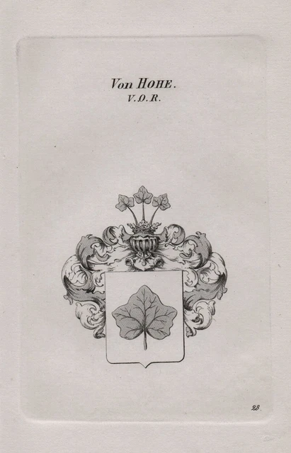 1830 HAUTE ARMOIRIES Coat De Arms Héraldique Engraving Gravure sur ...