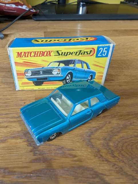 MATCHBOX SUPERFAST NO 25 No.25 Ford Cortina G.T GT With Original Box £ ...