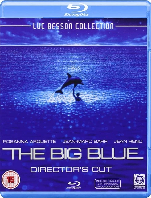BIG BLUE (BLU-RAY) Jean Reno Jean-Marc Barr Rosanna Arquette Andreas ...
