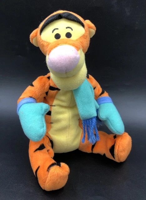 DISNEY STAR BEAN Winnie The Pooh Tigger With Scarf & Gloves 8” Plush ...