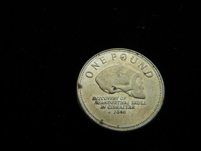 DISCOVERY OF NEANDERTHAL Skull In Gibraltar-One Pound Coin 2013 £29.99 ...