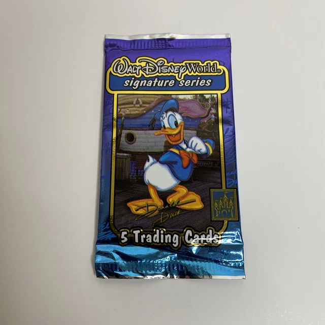 WALT DISNEY WORLD Signature Series Trading Card Unopened Pack - 5 ...