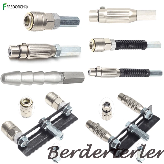 SEXY MACHINE ATTACHMENTS Screw M8 M10 to 3XLR Connector Vac-U-Lock End ...
