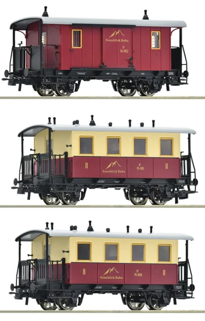 ROCO 6200063 HO Scale Three Piece Rack Railway Passenger Train ...