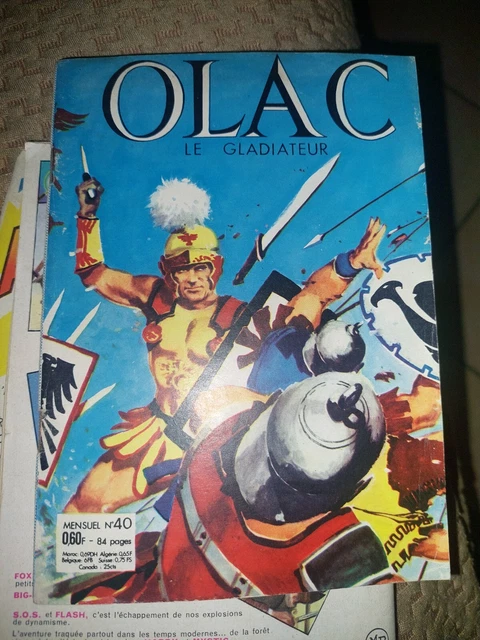 OLAC LE GLADIATEUR N° 40 PETIT FORMAT MENSUEL SFPI mai 1964 TBE EUR 3 ...