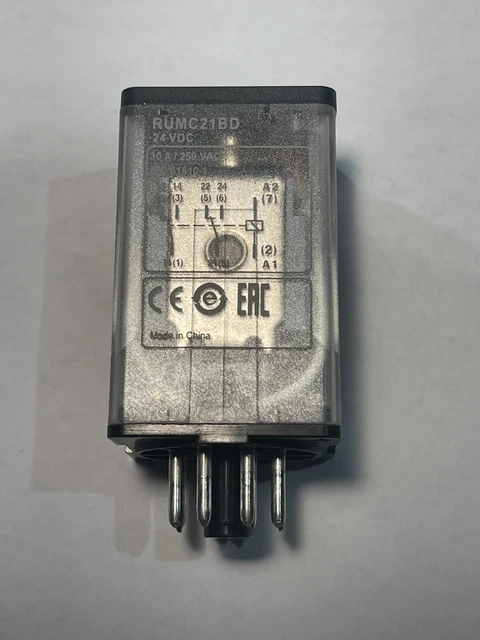 SCHNEIDER ELECTRIC, RUMC21BD, 8 Pin Relay, 24VDC, 10A £2.50 - PicClick UK