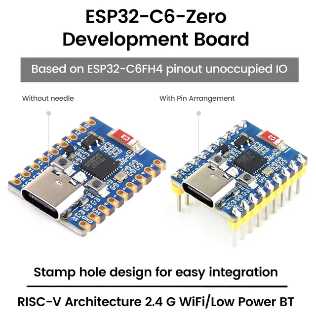 TYPE-C ESP32-C6-ZERO WIFI Bluetooth Development Board Processors 2 A2Z4 ... TYPE-C ESP32-C6-ZERO WIFI Bluetooth Development Board Processors 2 A2Z4 ...