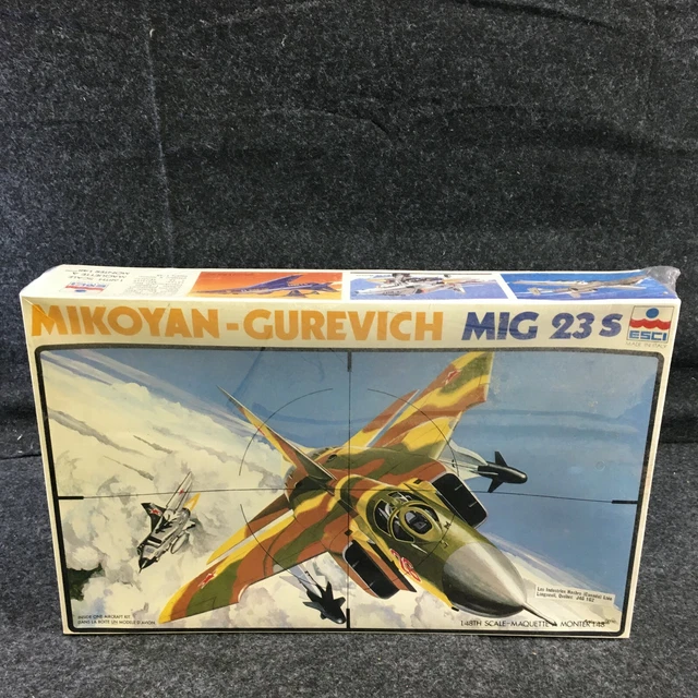 SEALED VINTAGE ESCI Mikoyan-Gurevich MIG 23s 1:48 Scale Model Kit $90. ...