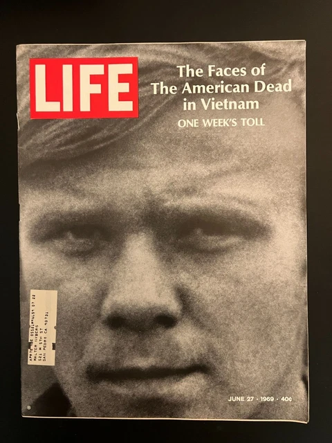 LIFE MAGAZINE JUNE 29, 1969 The Faces of the American Dead in Vietnam ...
