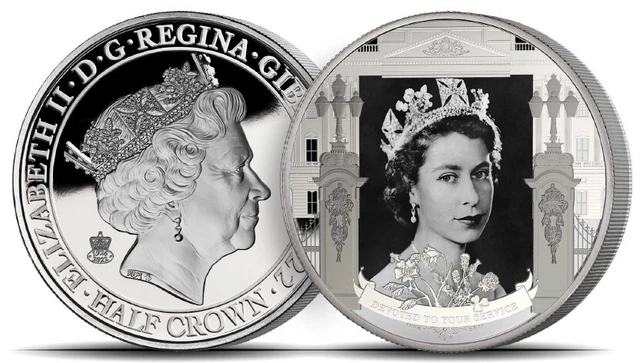 2022 GIBRALTAR HALF Crown Queen Elizabeth II: 1926-2022 Coin BU ...