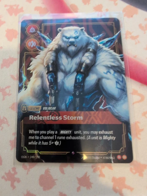 RIFTBOUND - VOLIBEAR - Relentless Storm - 249/298 Origins Legend Card ...
