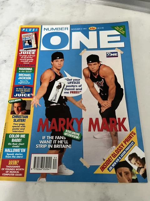 NUMBER ONE VINTAGE Magazine November 2 1991 Marky Mark Joey NKOTB Etc £4.99 - PicClick UK