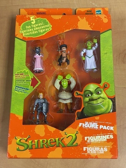 NEW SHREK 2 Far Far Away 5-Figure Pack! Boots, Fiona, Charming & Big ...