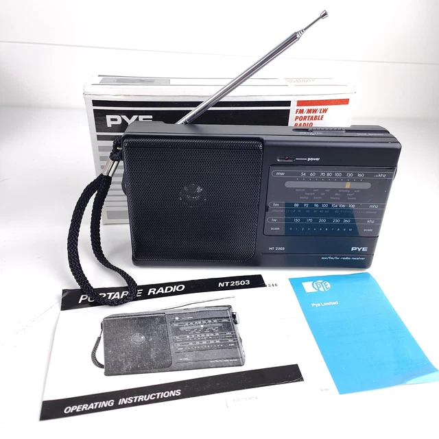 PYE NT2503/05 FM/MW/LW Portable Radio - Vintage - Unused In Box £20.00 ...