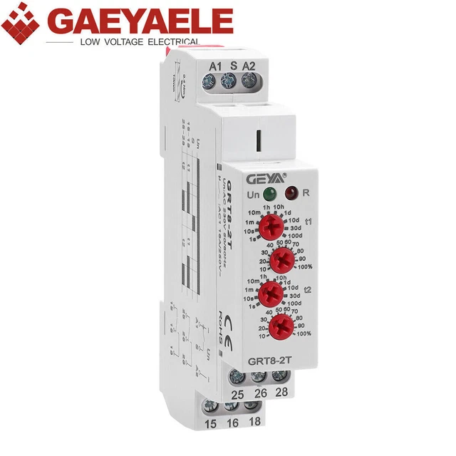 Gaeyaele 2groups Delay On Timer Relay Time Delay Relay 16a Ac230v Din Rail £13 46 Picclick Uk