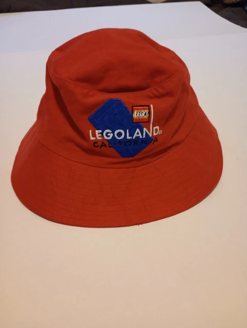 LEGO LEGOLAND CALIFORNIA Bucket Hat Cap RED Unisex Adult Embroidered ...