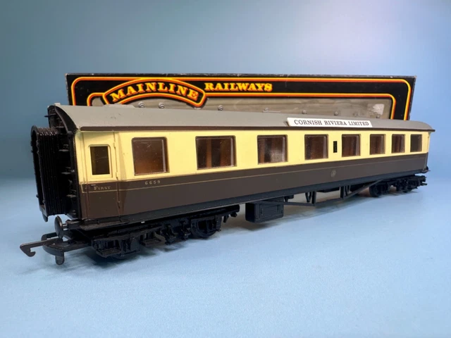 MAINLINE 54207 Centenary 1St/3Rd Class Coach G.w.r. Livery 6659 - Oo ...