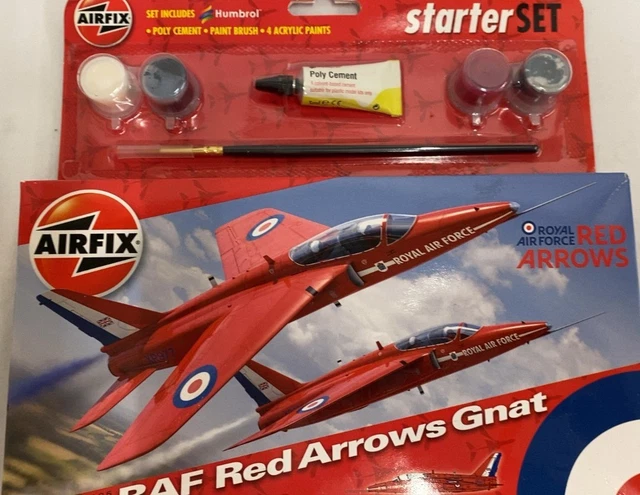 AIRFIX RAF RED Arrows Gnat Scale Model - CG D17 £7.99 - PicClick UK