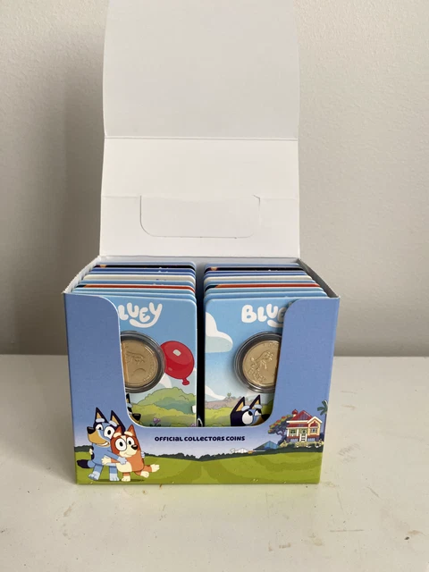 IN HAND 2024 Bluey Coin Card Set Box Of 20 $1 Dollar Bluey Bucks EUR ...