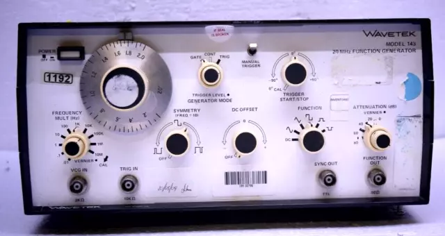 WAVETEK 20MHZ FUNCTION GENERATOR EUR 42,50 - PicClick IT