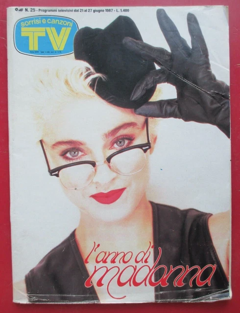 MADONNA - &SORRISI E Canzoni" N°25 - 1987 EUR 14,90 - PicClick FR