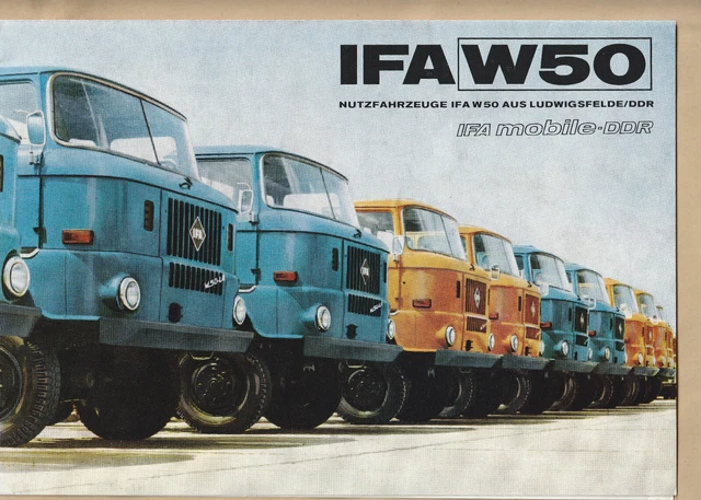 DDR PROSPEKT LKW IFA W 50 original EUR 24,99 - PicClick DE