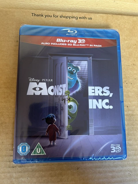 MONSTERS INC BLU-RAY 3D & 2D - NEW AND SEALED WITH FREE POSTAGE EUR 11 ...