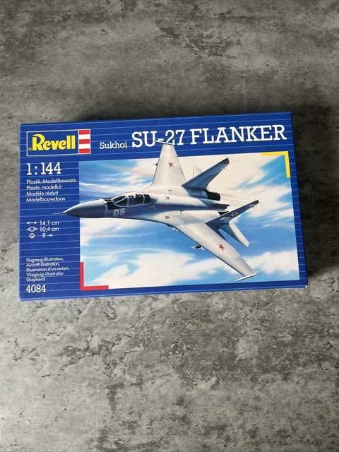 REVELL SUKHOI SOVIET Aircraft SU-27 Flanker 1:144 Russian Fighter Cold ...