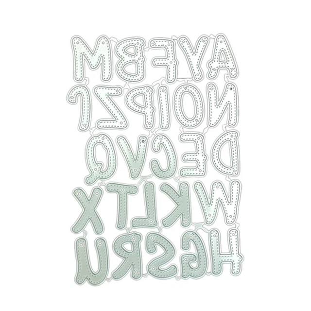 LETTER CUTTING DIES Alphabet Die Cuts for Greeting Card Making DIY ...