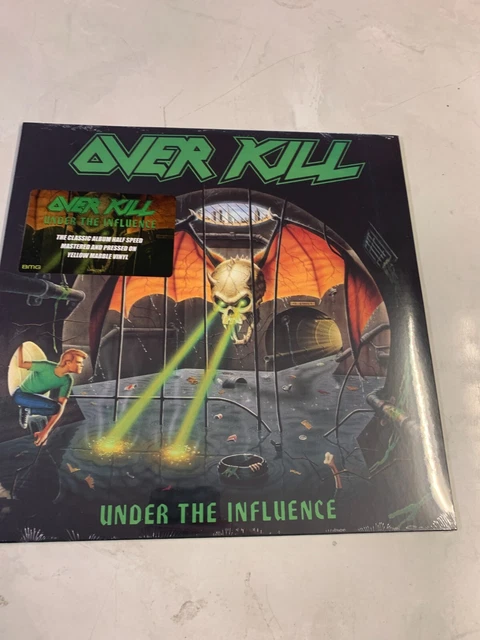 OVERKILL - UNDER the Influence/1x LP Ltd. Color Vinyl yellow marble EUR ...