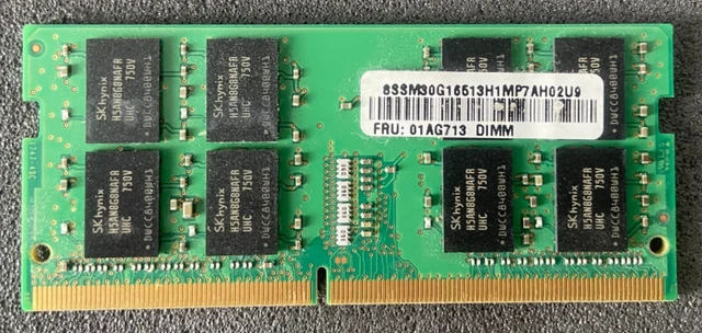 SK HYNIX 16 GB 2Rx8 PC4 2400T-SE1-11 , MODULE HMA82GS6AFR8N-UH NO AC ...