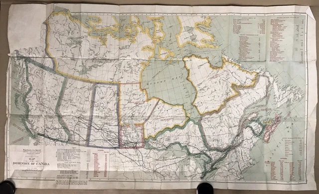 ANTIQUE MAP OF the Dominion of Canada - 1908 - Department of the ...