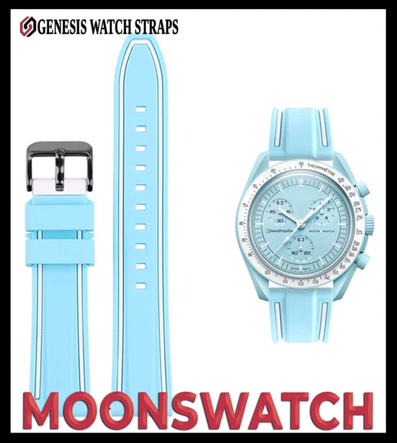 MISSION TO URANUS Rubber Watch Strap Omega Moon Swatch Speedmaster ...